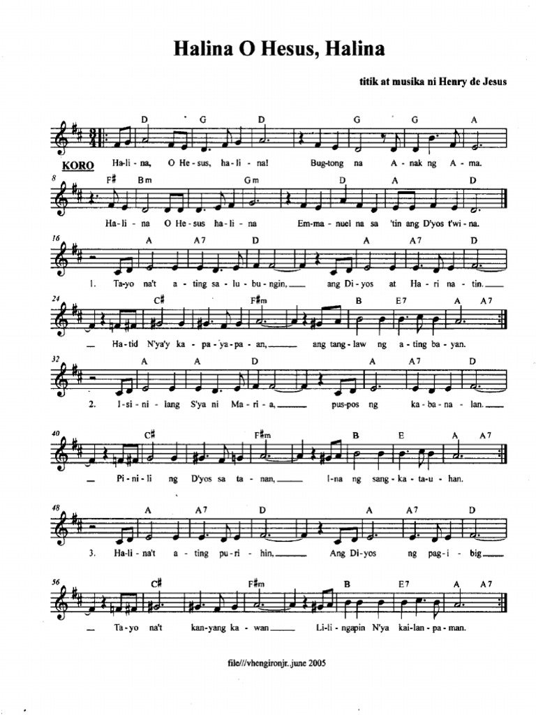 Halina o Hesus Halina | PDF