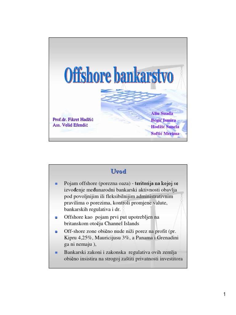 Offshore Bankarstvo | PDF