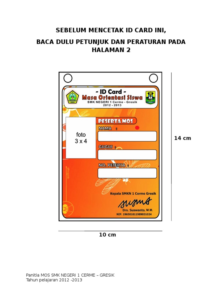 ID CARD MOS New | PDF