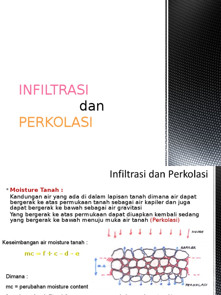 Infiltrasi Dan Perkolasi | PDF
