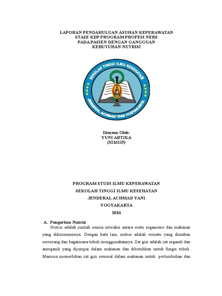 Laporan Pendahuluan KDP | PDF