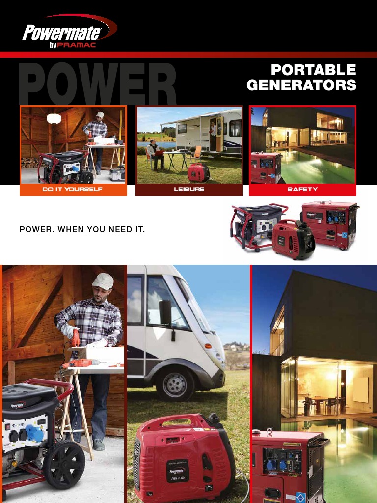 Powermate by Pramac ENG 2015 | PDF | Battery Charger | Mains Electricity