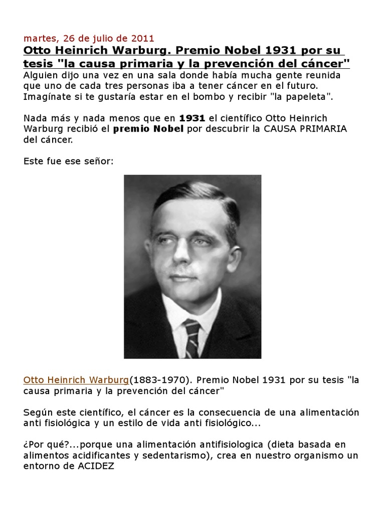 Premio Nobel 1931 | PDF