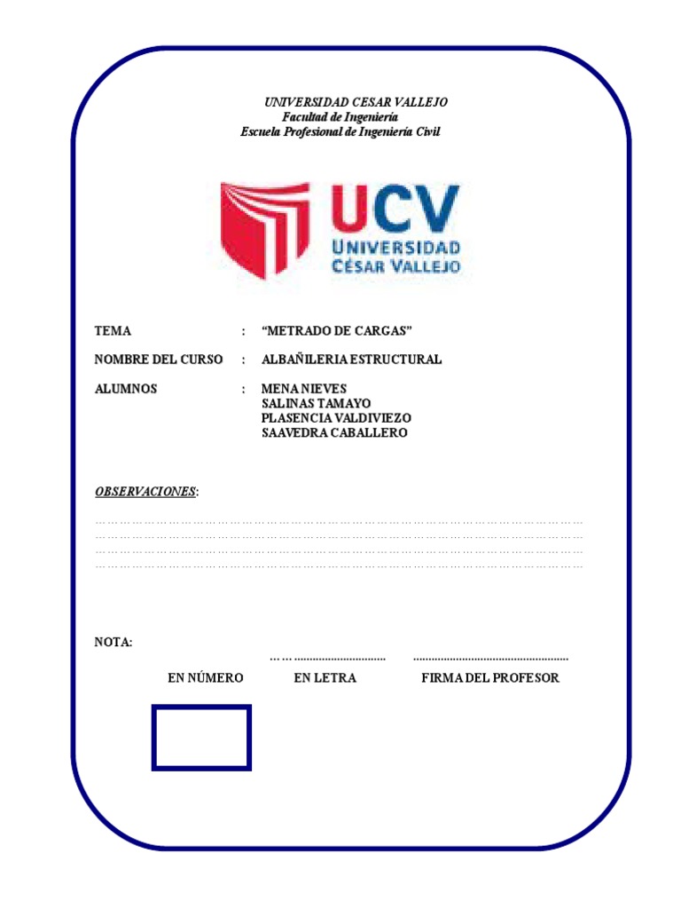 Caratula UCV | PDF