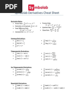 Integrals Cheat Sheet | PDF | Teaching Methods & Materials