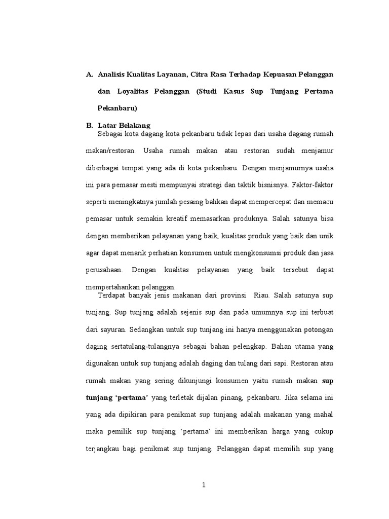 Proposal Sop Tunjang | PDF