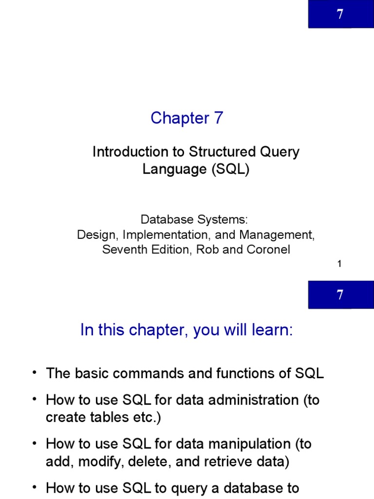 SQL Basics | PDF | Sql | Relational Database