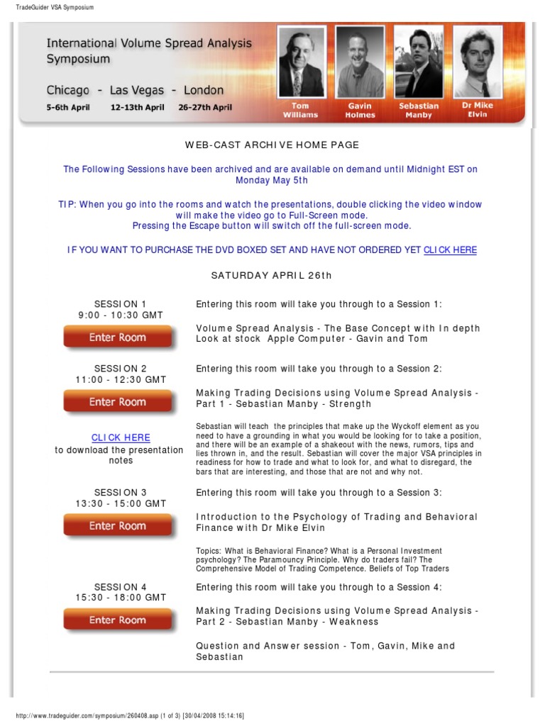 TradeGuider VSA Symposium | PDF | Computing And Information Technology | Business