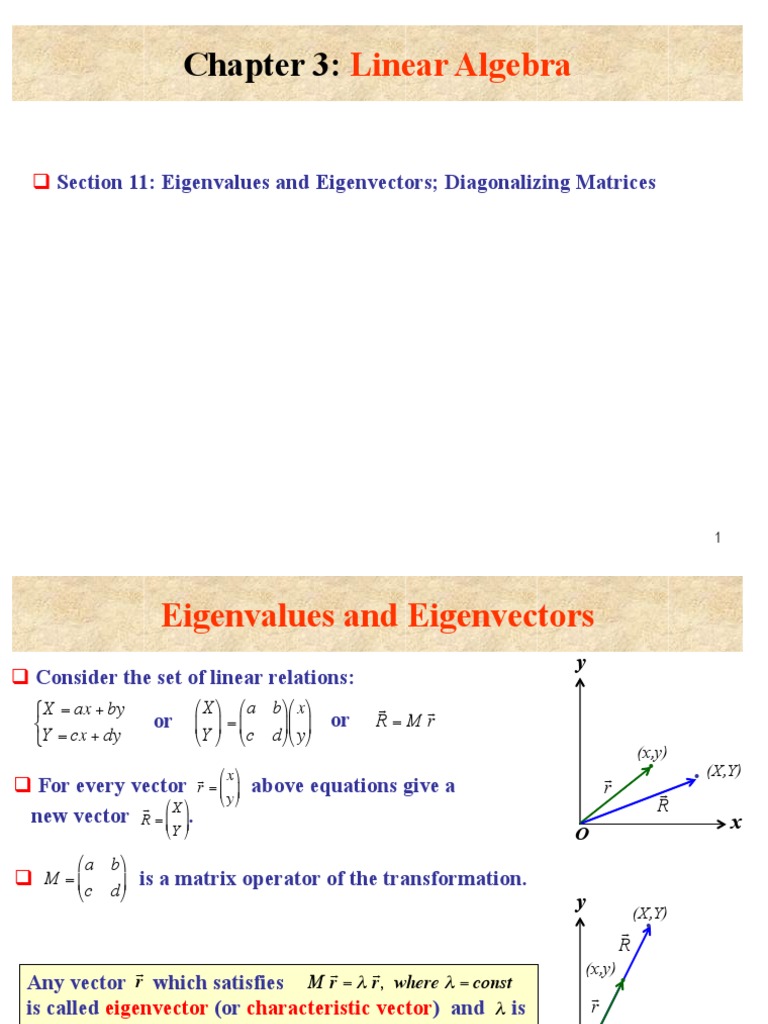 Eigenvalues and Vectors | Download Free PDF | Eigenvalues And Eigenvectors | Matrix (Mathematics)