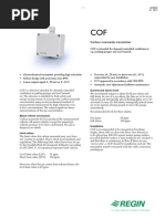 Regin Thermostat | PDF | Scada | Thermostat