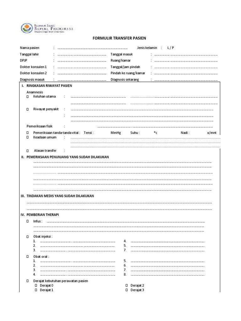 Formulir Transfer | PDF