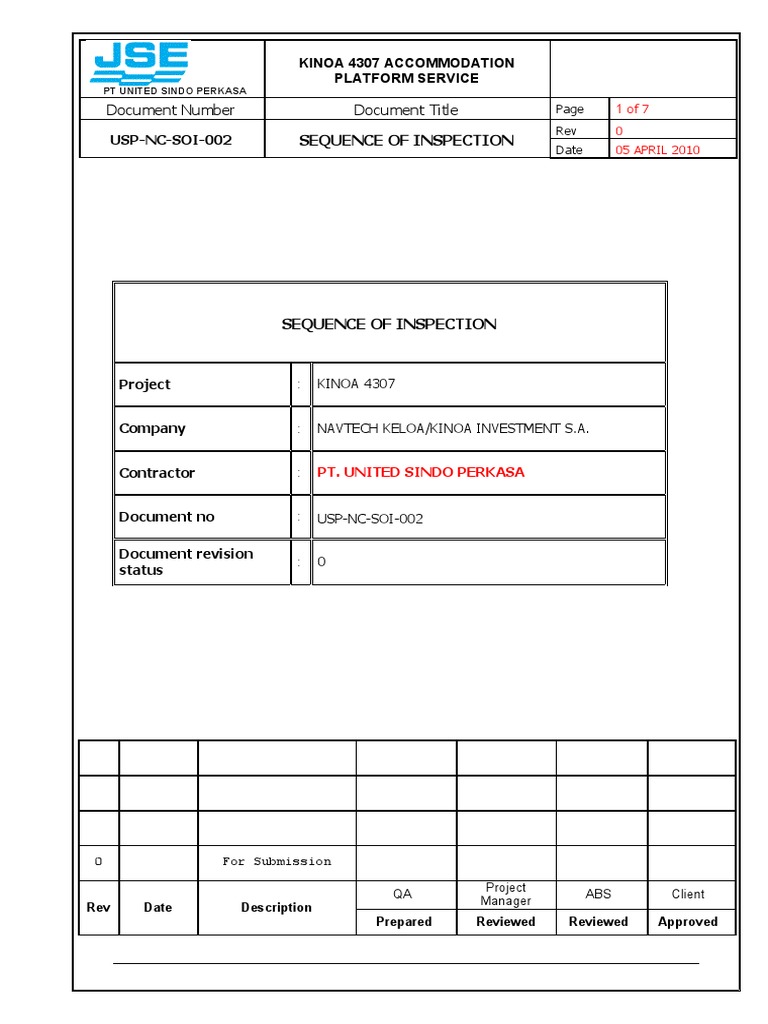Sequence of Inspection | PDF | Nondestructive Testing | Metal Fabrication