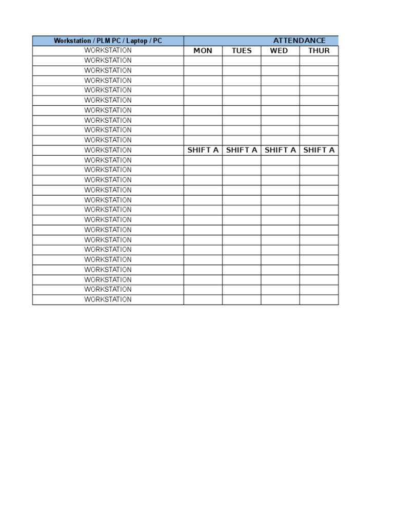 Shift Attendance | PDF