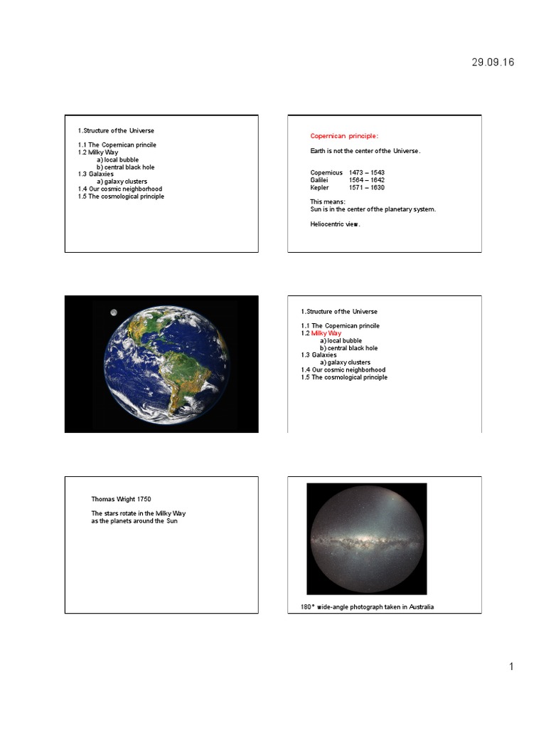 1 Structure of The Universe | PDF | Milky Way | Stars
