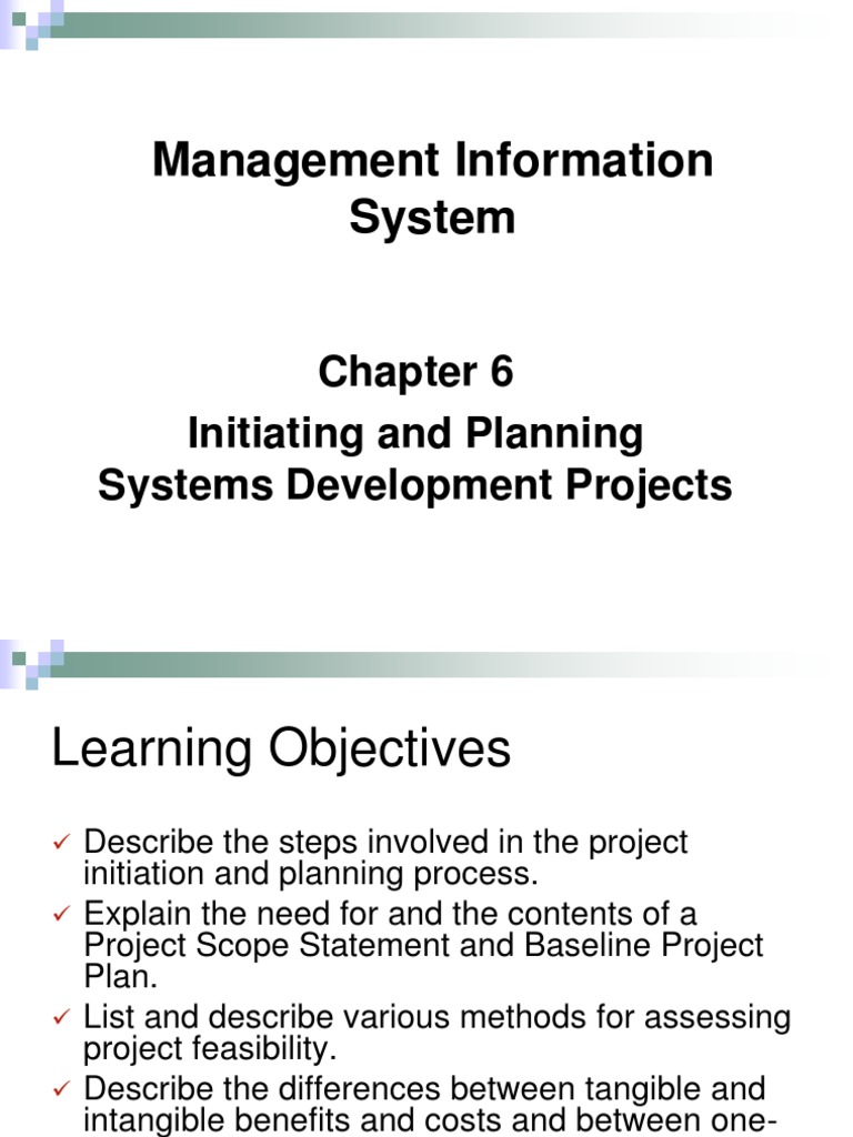 Management Information System: Initiating and Planning Systems ...