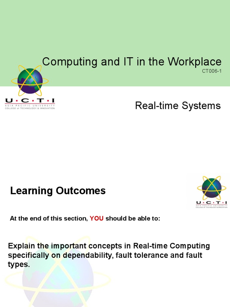 8 CITW Real Time Systems Concepts | PDF | Real Time Computing | Fault Tolerance