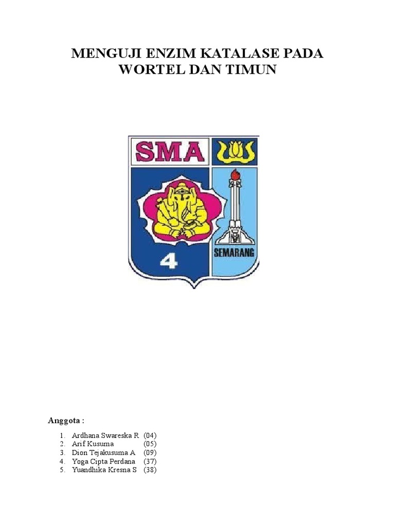 Enzim Katalase Pada Wortel Dan Timun | PDF
