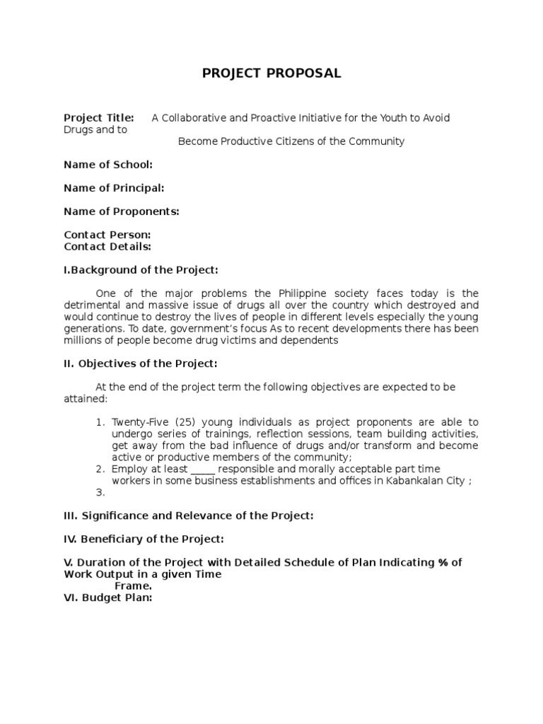 Project Proposal For Youth Summit | PDF