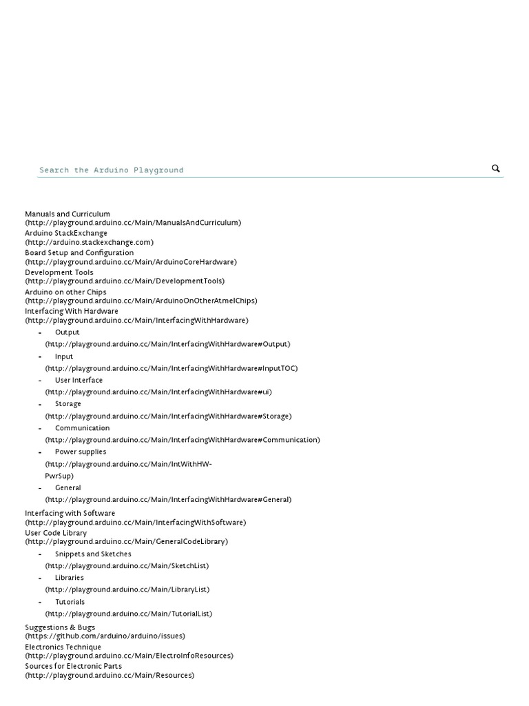 Arduino Playground Softwarei2clibrary Pdf Arduino Computer Architecture