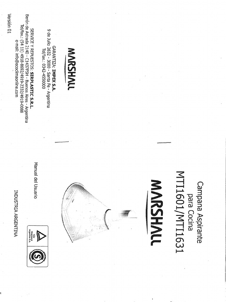 Marshall Extractor Cocina | PDF