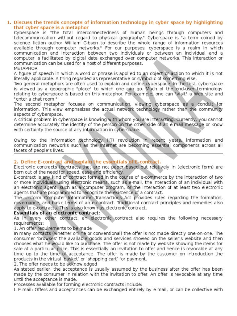 Cyber Law Assignment | PDF | Cybercrime | Intellectual Property