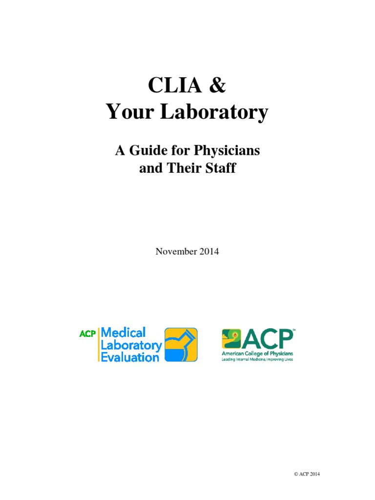 CLIA Regulations Pertaining To Your Lab | PDF | Quality Assurance ...