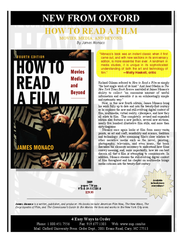 New From Oxford: How To Read A Film | PDF | Multimedia | Communication