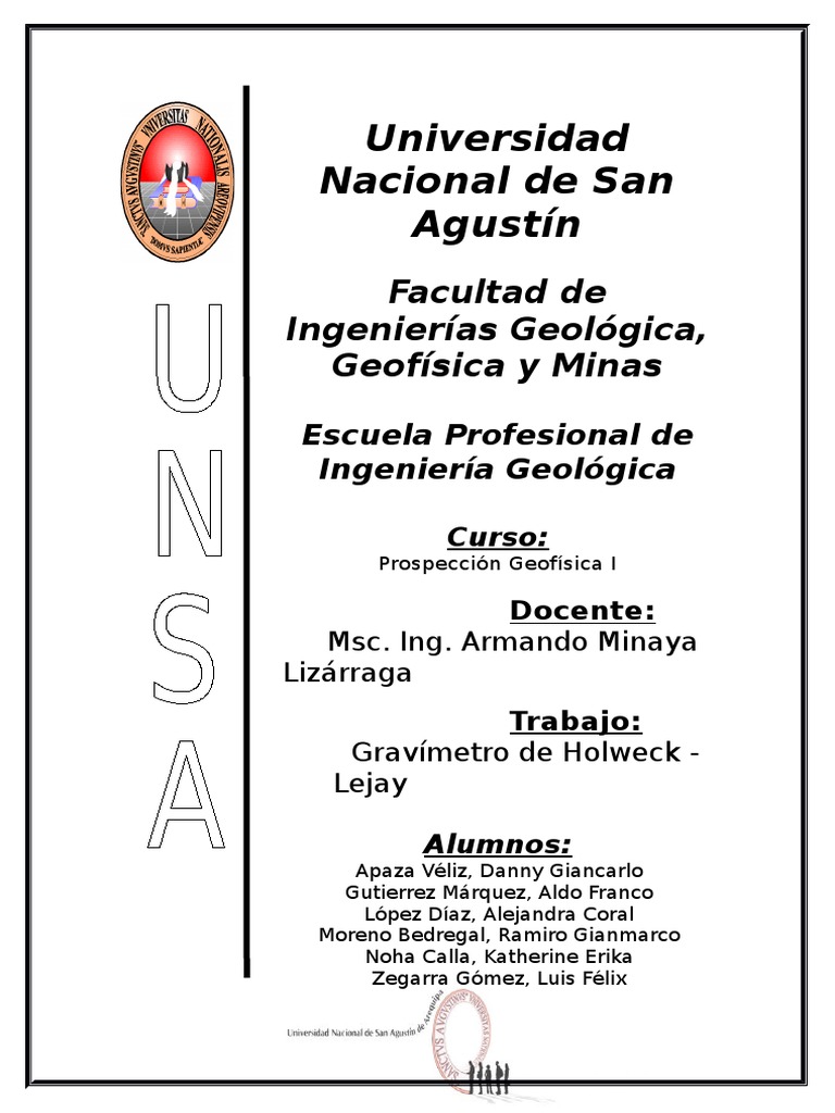 Gravímetro Holweck-Lejay: Conceptos y Uso | PDF | Fuerza | Masa