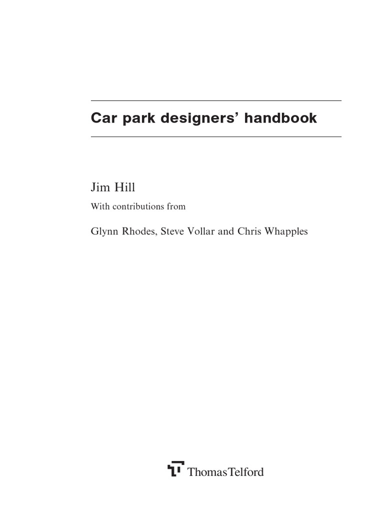 Hill, J. - Car Park Designers' Handbook (2005) PDF | PDF | Stall (Fluid ...
