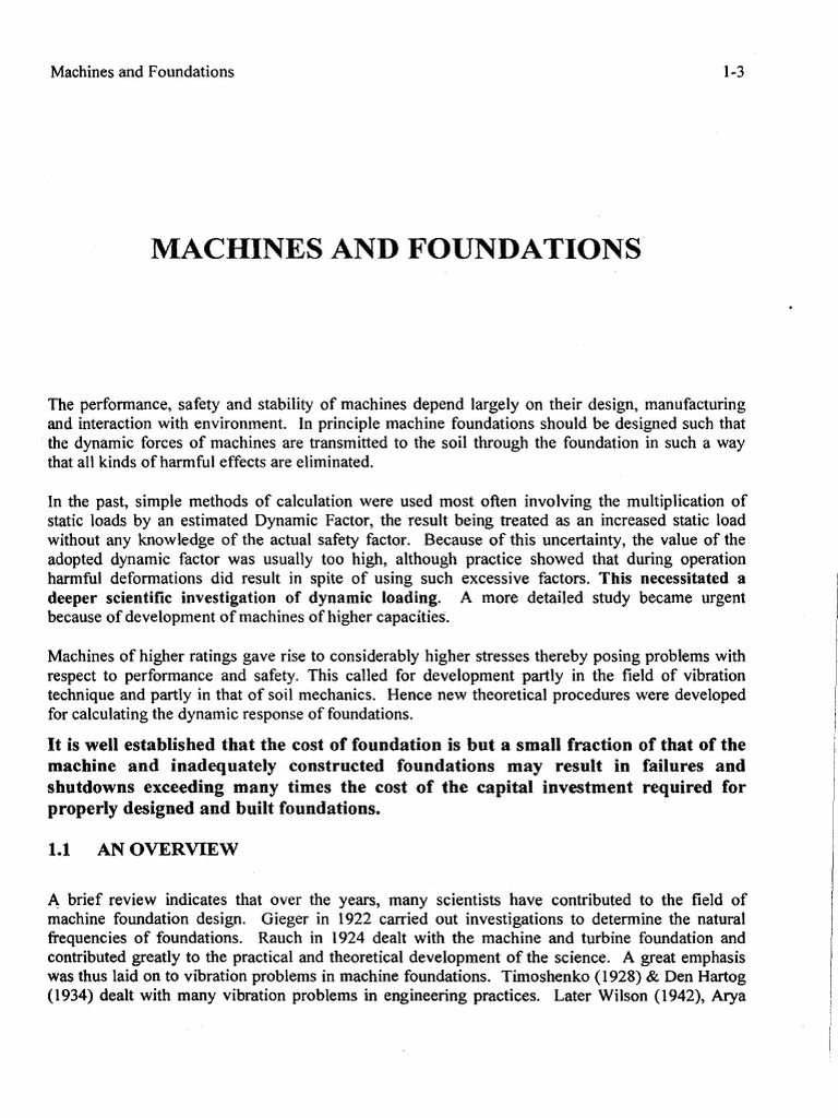 Machine Foundation | PDF | Strength Of Materials | Structural Load