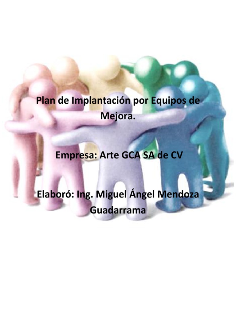Implementaciòn Equipos de Mejora | Calidad (comercial) | Planificación