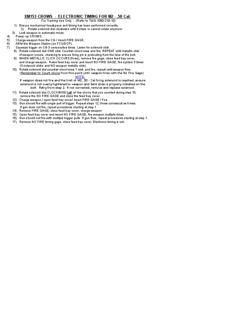 Reference For CROW | PDF | Gun Barrel | Machine Gun