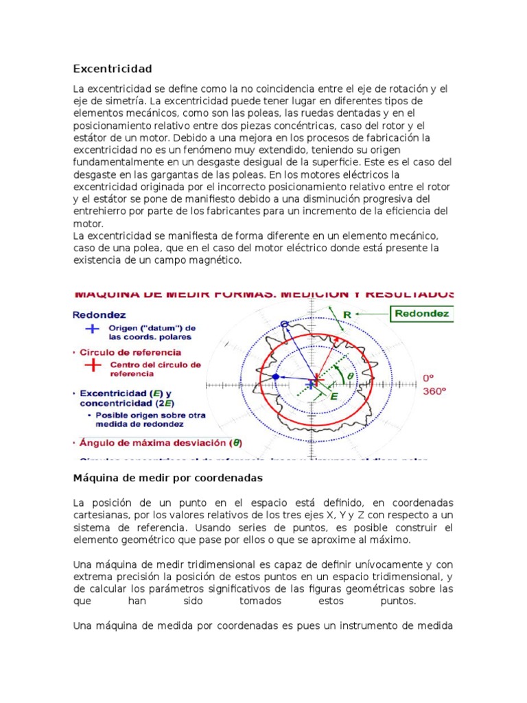 Definición y Medición de Excentricidad | PDF | Sistema coordinado ...
