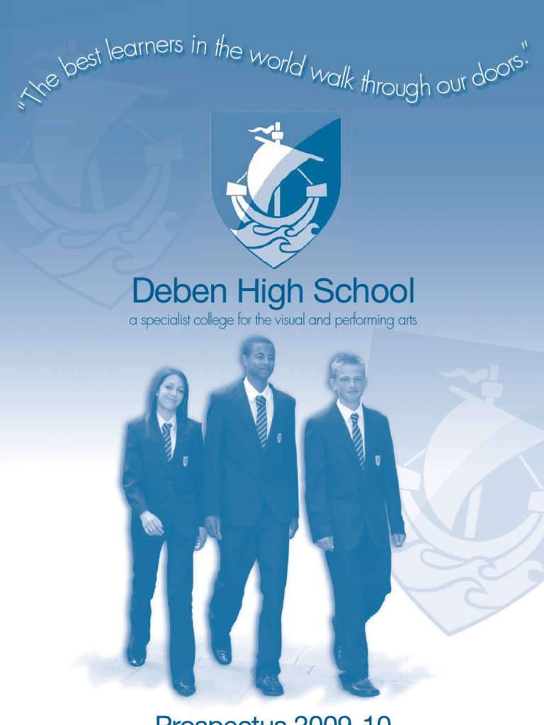 Deben High School 2009-10 Prospectus | PDF | Sex Education | Schools