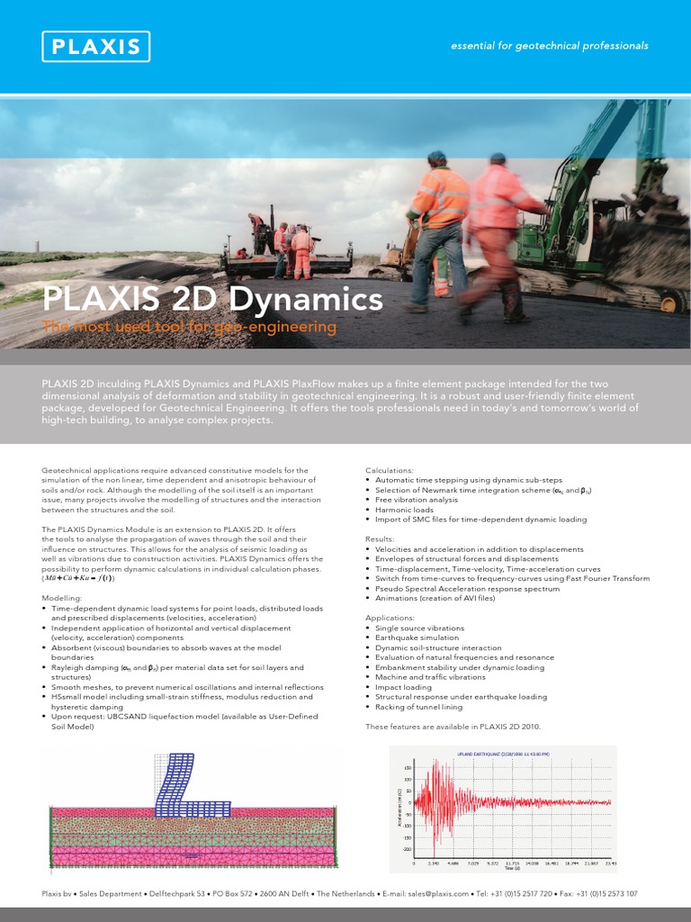 Plaxis 2d Dynamics | PDF | Geotechnical Engineering | Waves