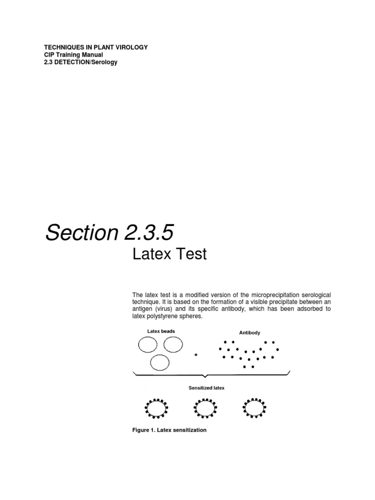 Section 2.3.5: Latex Test | PDF | Potato | Chemistry