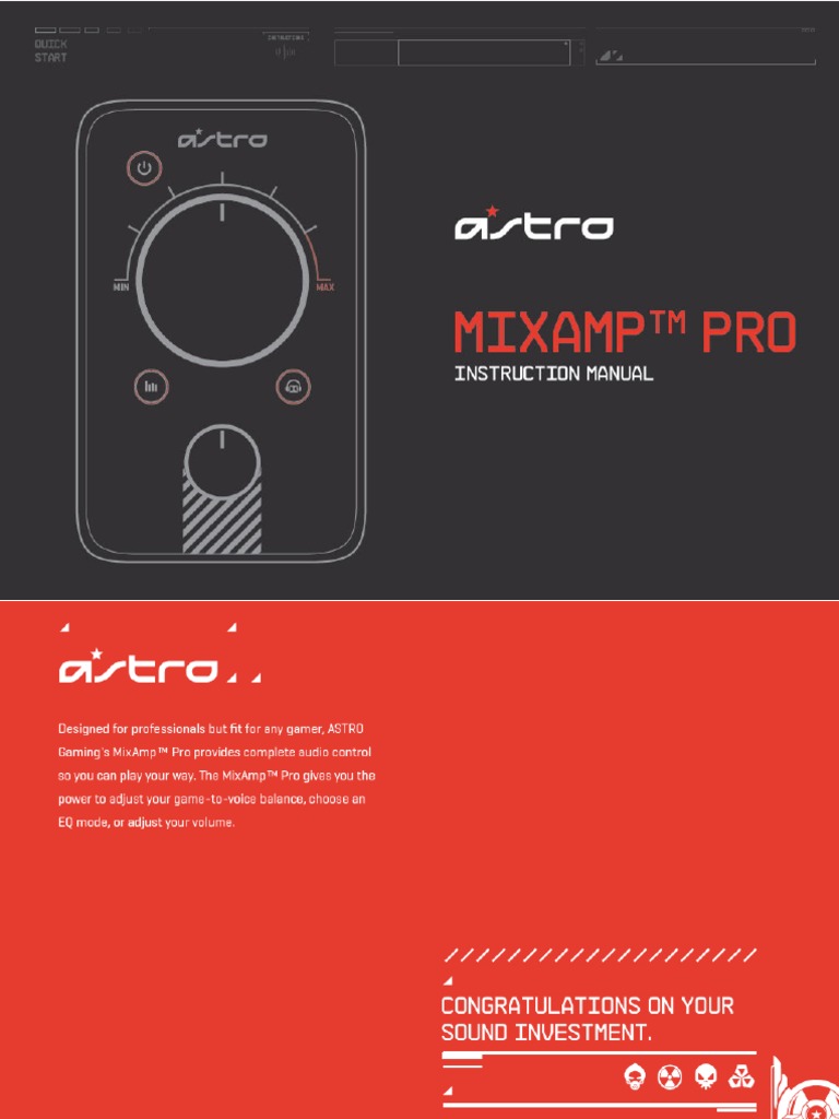 Astro Mixamp Pro Gen 1 Manual | PDF