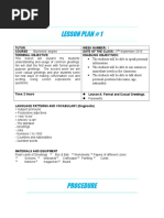 LG1 Units 1-4 Lesson Plan | PDF | Classroom | Vocabulary