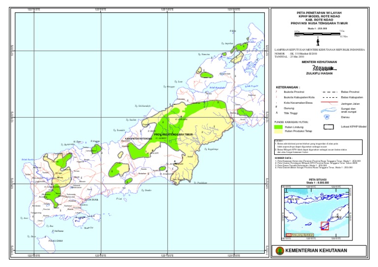 Peta KPHP Rote Ndao | PDF