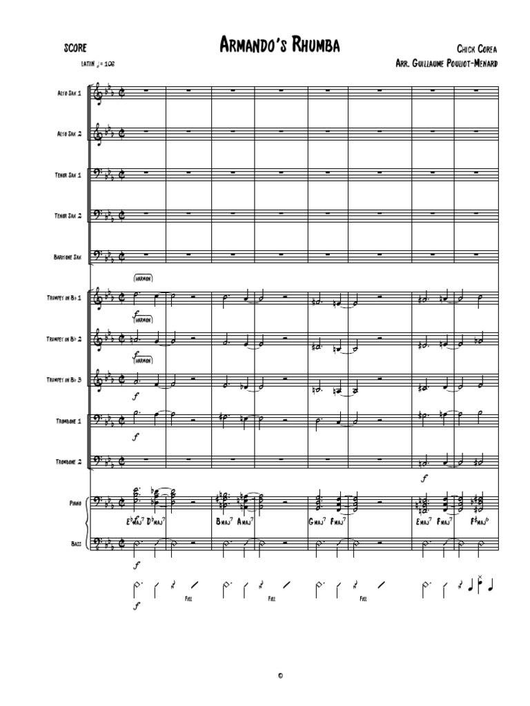 Armandos Rhumba Score