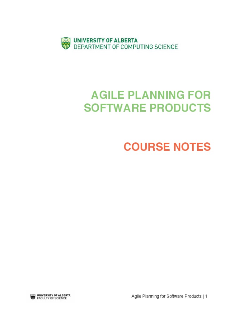 Agile Planning For Software Products V2.4 | PDF | Agile Software ...