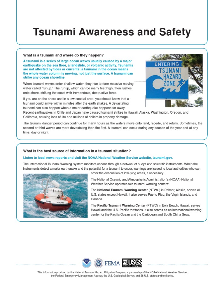 Tsunami Awareness and Safety: What Is A Tsunami and Where Do They ...