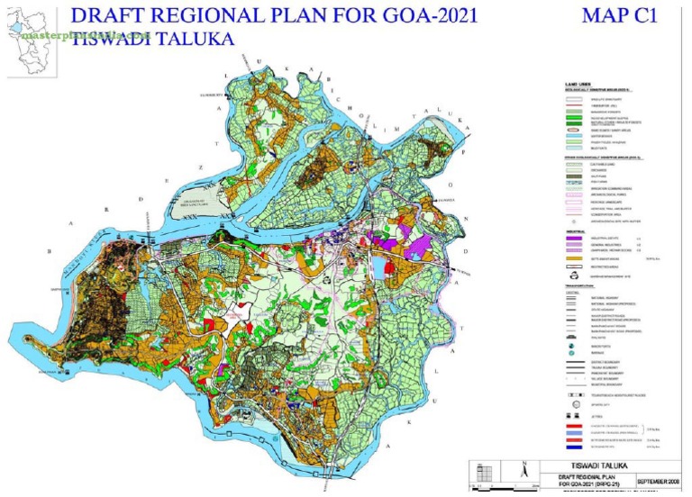 Tiswadi Taluka Regional Development Plan 2021 Map | PDF