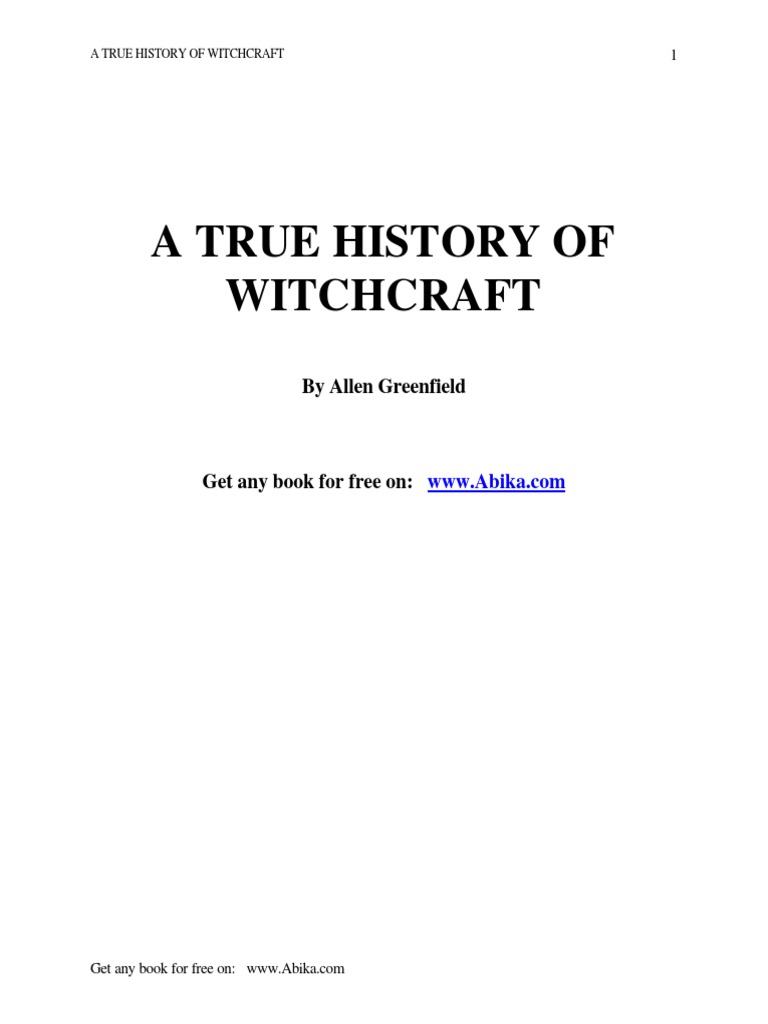 TRUE HISTORY OF WICCA - Old Version | PDF | Book Of Shadows | Wicca