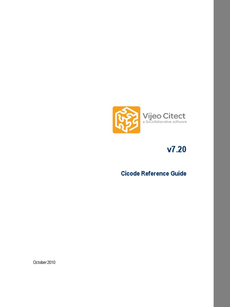 Vijeo Citect Cicode Reference Pdf Subroutine Variable Computer 6432