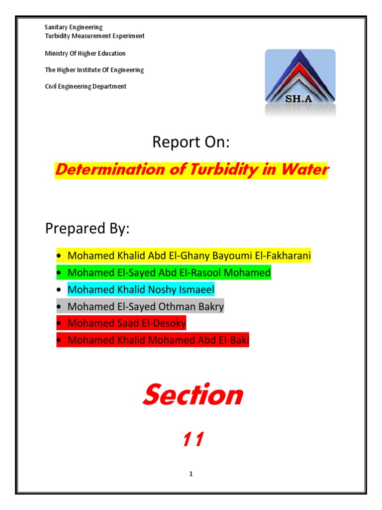 Water Turbidity Measurement Guide | PDF