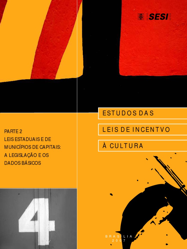 Estudo Das Leis de Incentivo A Cultura (59199) PDF | PDF | Impostos | Estado