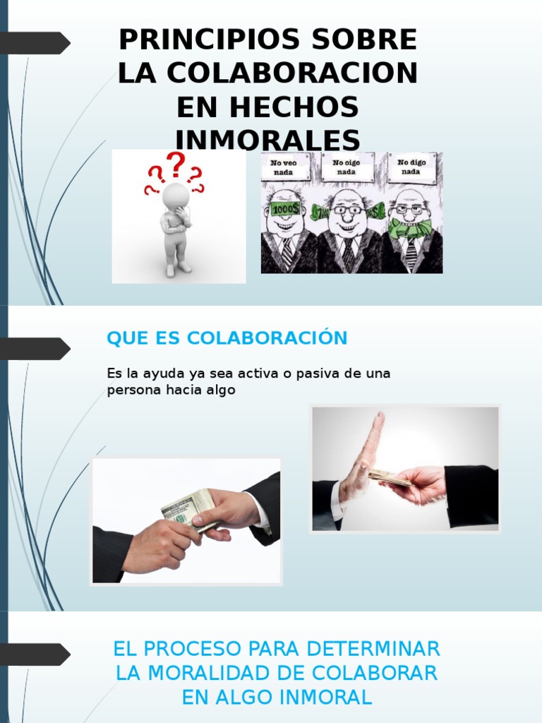 Colaboracion de Los Actos Inmorales en El Mundo de Los Negocios | PDF ...