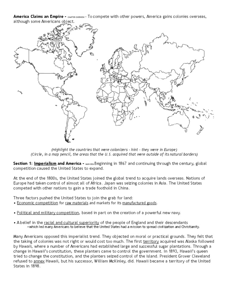 Unit 3 - World Power and ww1 - Introduction To Unit Material - Wide ...