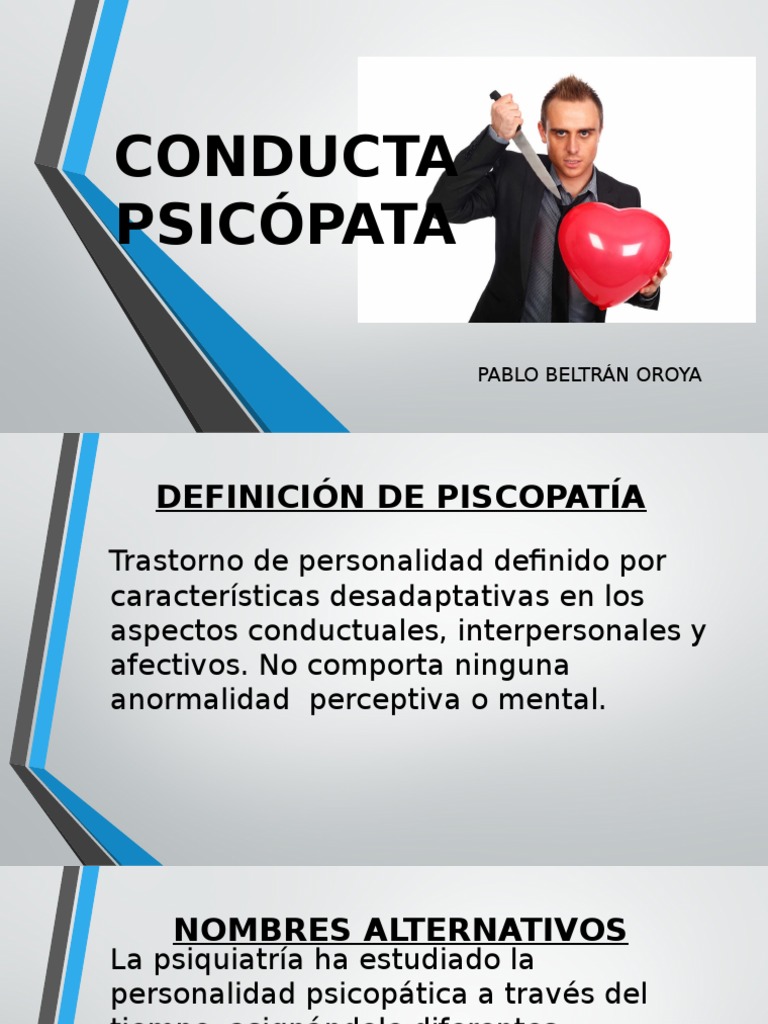 Conducta Psicopatica | PDF | Psicopatía | Desorden de personalidad ...